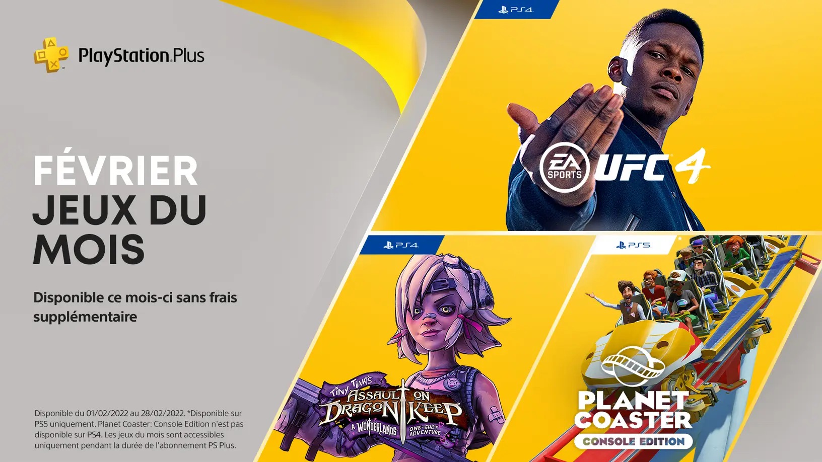 Playstation Plus : Les jeux offerts du mois de février 2022